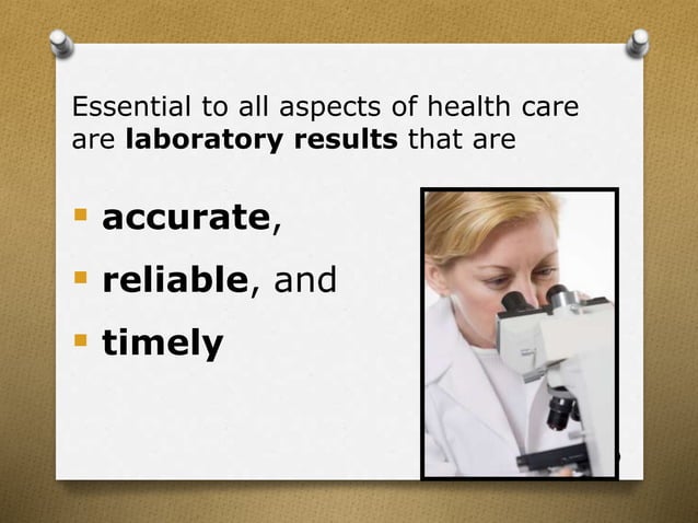 Laboratory quality management notes | PPT