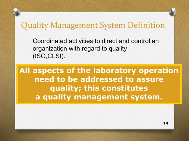 Laboratory quality management notes | PPT