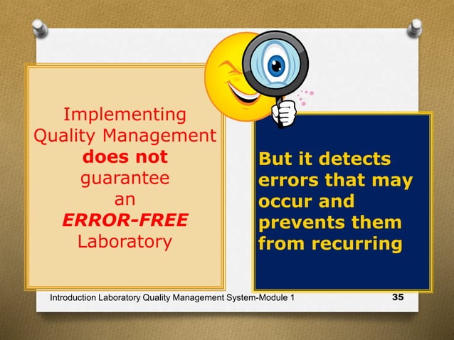 Laboratory quality management notes | PPT