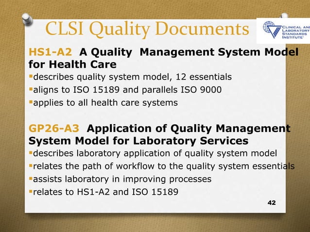 Laboratory quality management notes | PPT