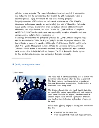 Laboratory quality management system | DOCX