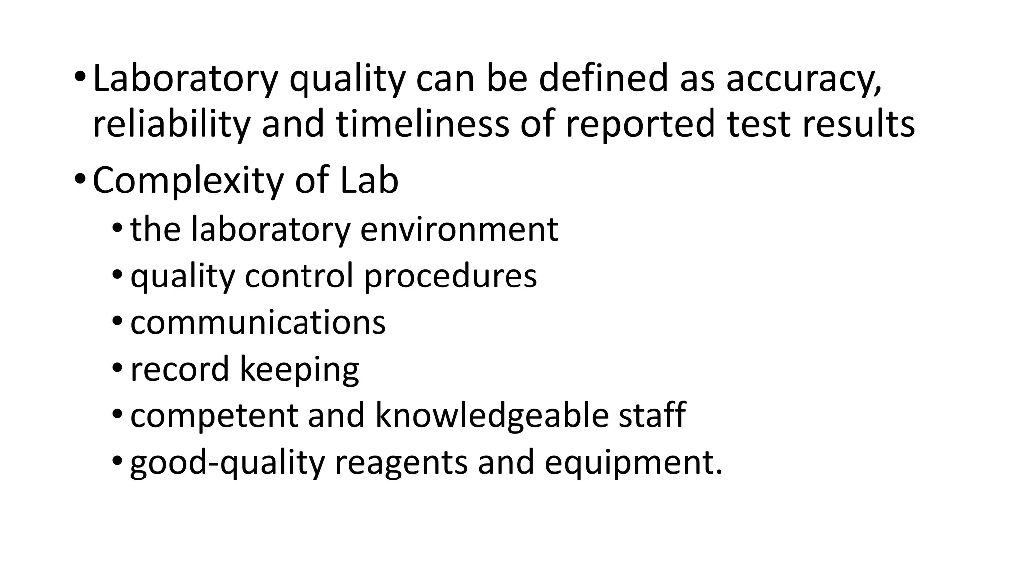 Laboratory quality management system | PPTX