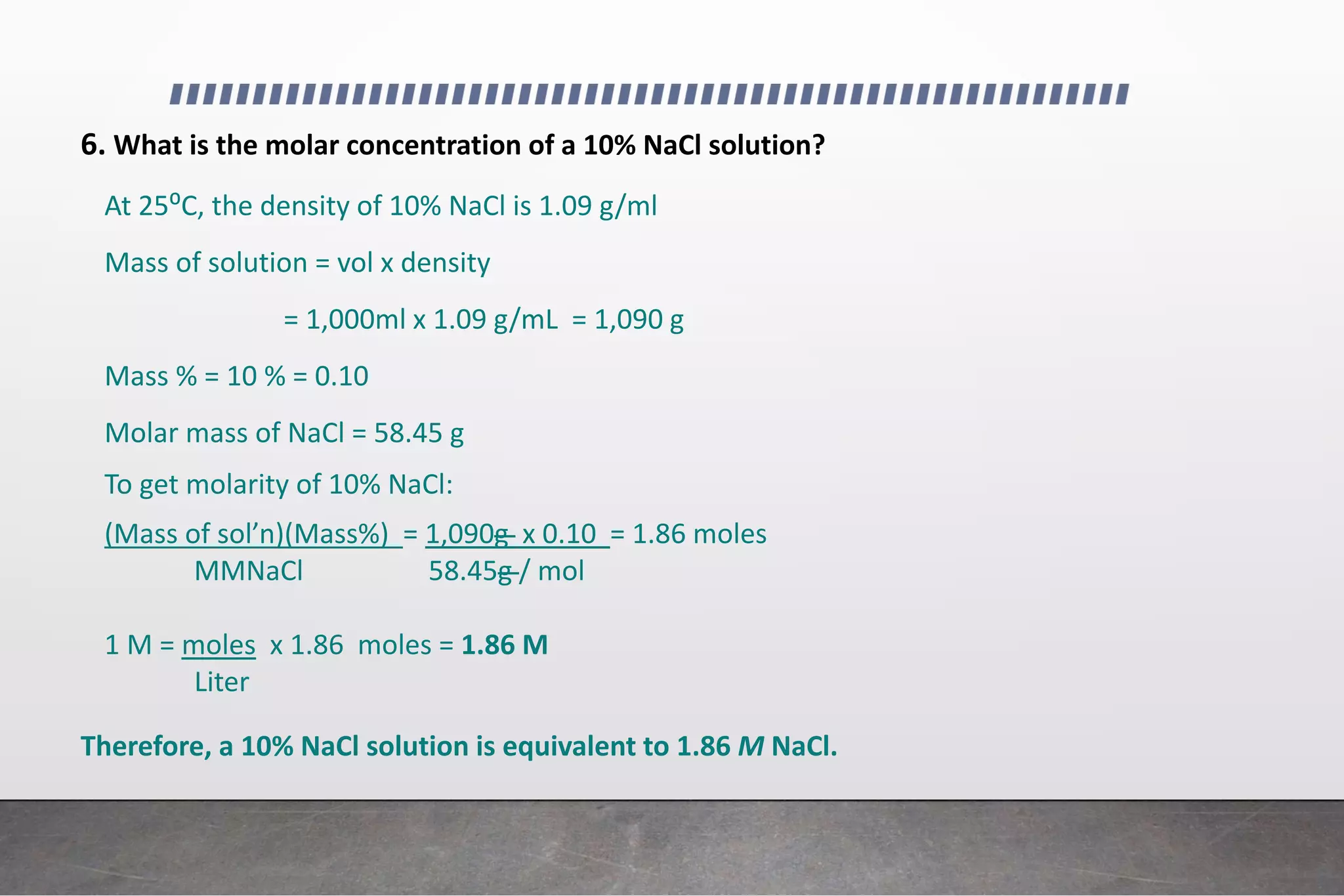 Laboratory reagent preparation and calc. worksheet | PPTX