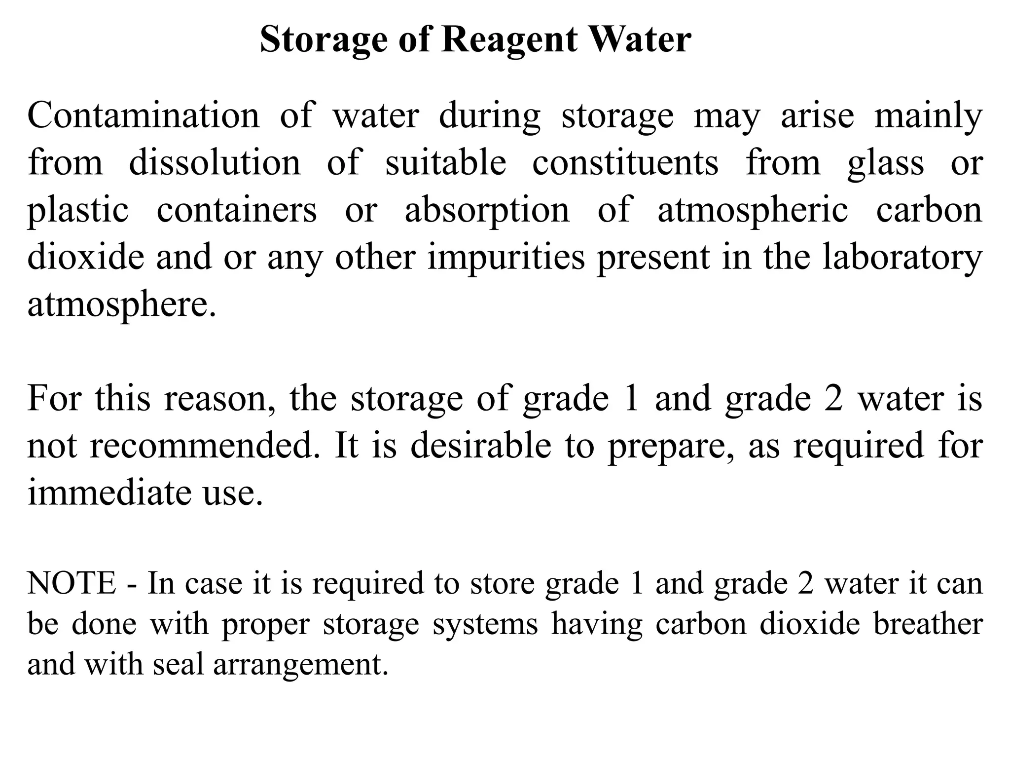 Laboratory reagent water | PPTX