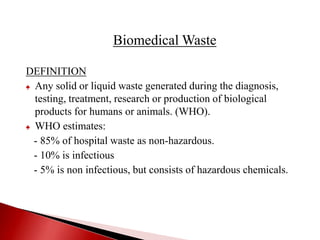 Laboratory Safety, Biomedical Waste & Its Management | PPTX