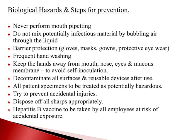 Laboratory Safety, Biomedical Waste & Its Management | PPTX