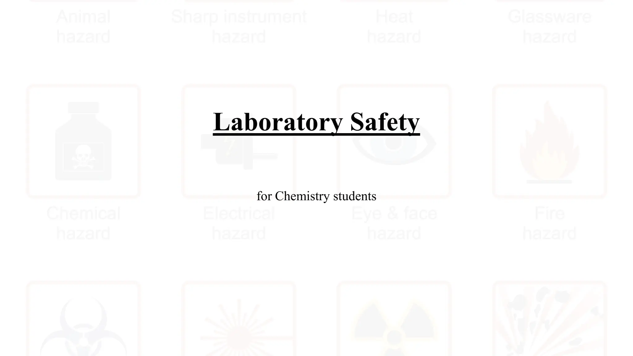 Basic Laboratory Safety in Chemical labs .pptx