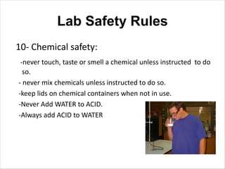 POWERPOINT FOR LABORATORY SAFETY MED TECH | PDF