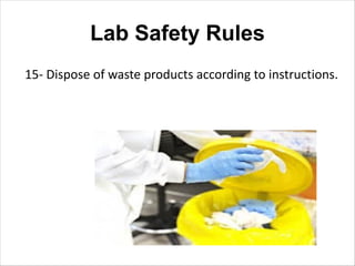 POWERPOINT FOR LABORATORY SAFETY MED TECH | PDF