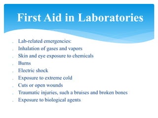 LABORATORY SAFETY AND FIRST AID lab.pptx