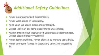 Laboratory safety and regulations | PPTX