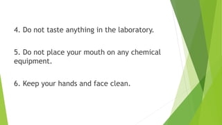 Laboratory safety and regulations | PPTX