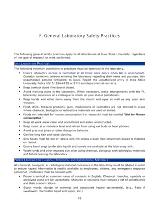 Laboratory safety manual fantastic | PDF