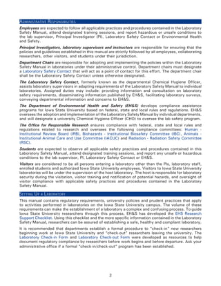 Laboratory safety manual fantastic | PDF