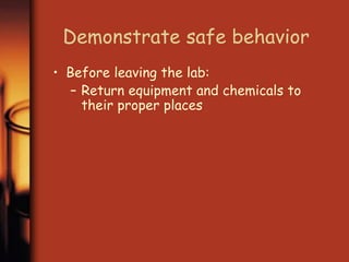 Lab Safety PPT | PPT