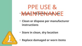 Laboratory Safety Rules NGSS Education Presentation in Blue, Yellow ...