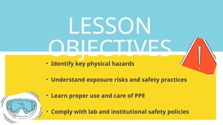 Laboratory Safety Rules NGSS Education Presentation in Blue, Yellow ...