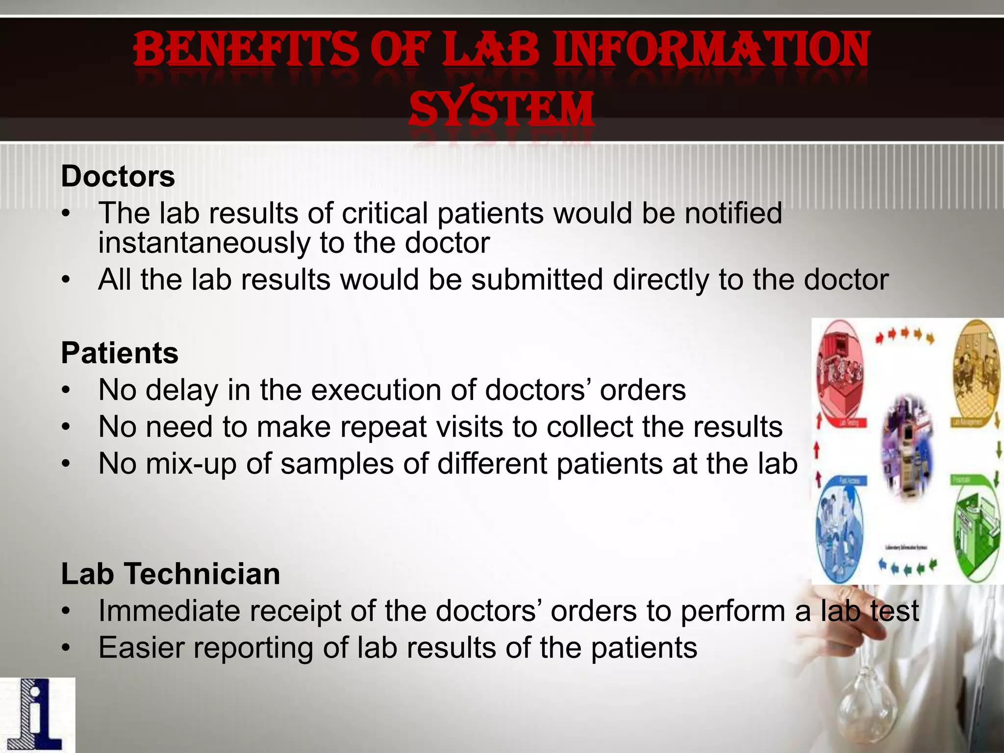 Laboratory services in hospital by ihmr b | PPTX