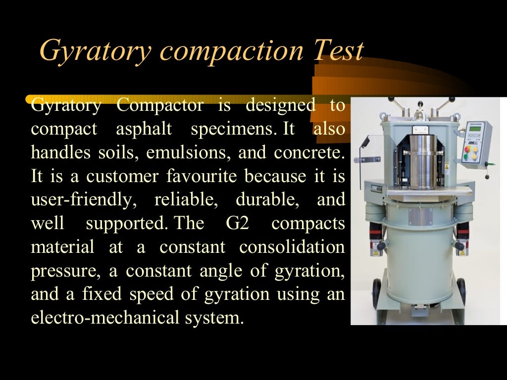 Laboratory soil compaction test