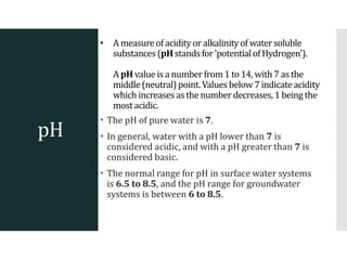 Laboratory testing of water quality parameters | PPTX