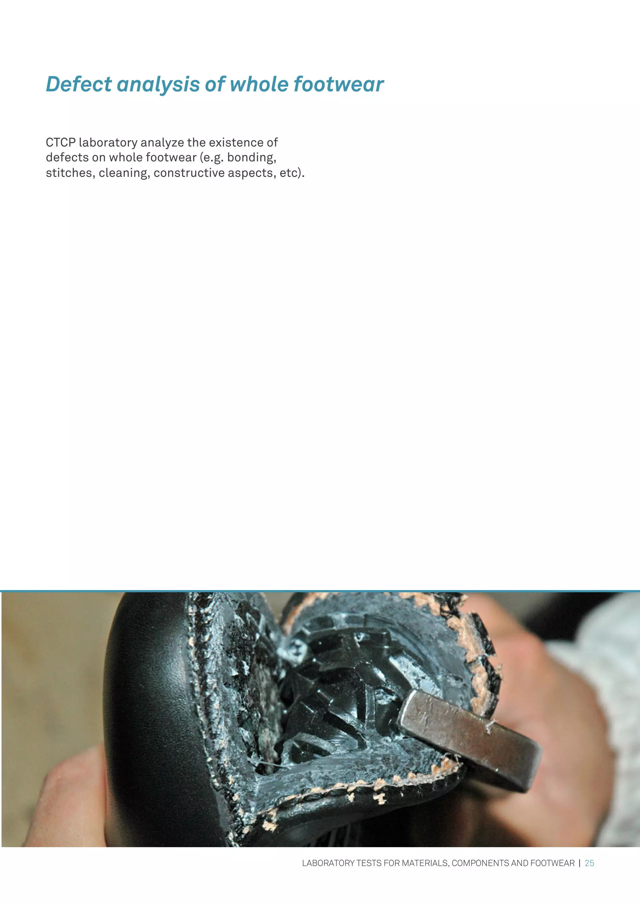 Laboratory tests for materials, components and footwear | PDF