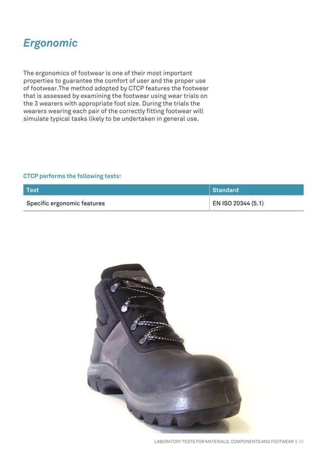 Laboratory tests for materials, components and footwear | PDF