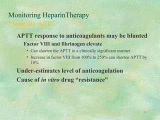 Laboratory tests of hemostasis and coagulation system (dr ellinor ...