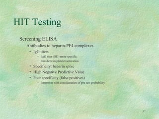 Laboratory tests of hemostasis and coagulation system (dr ellinor ...