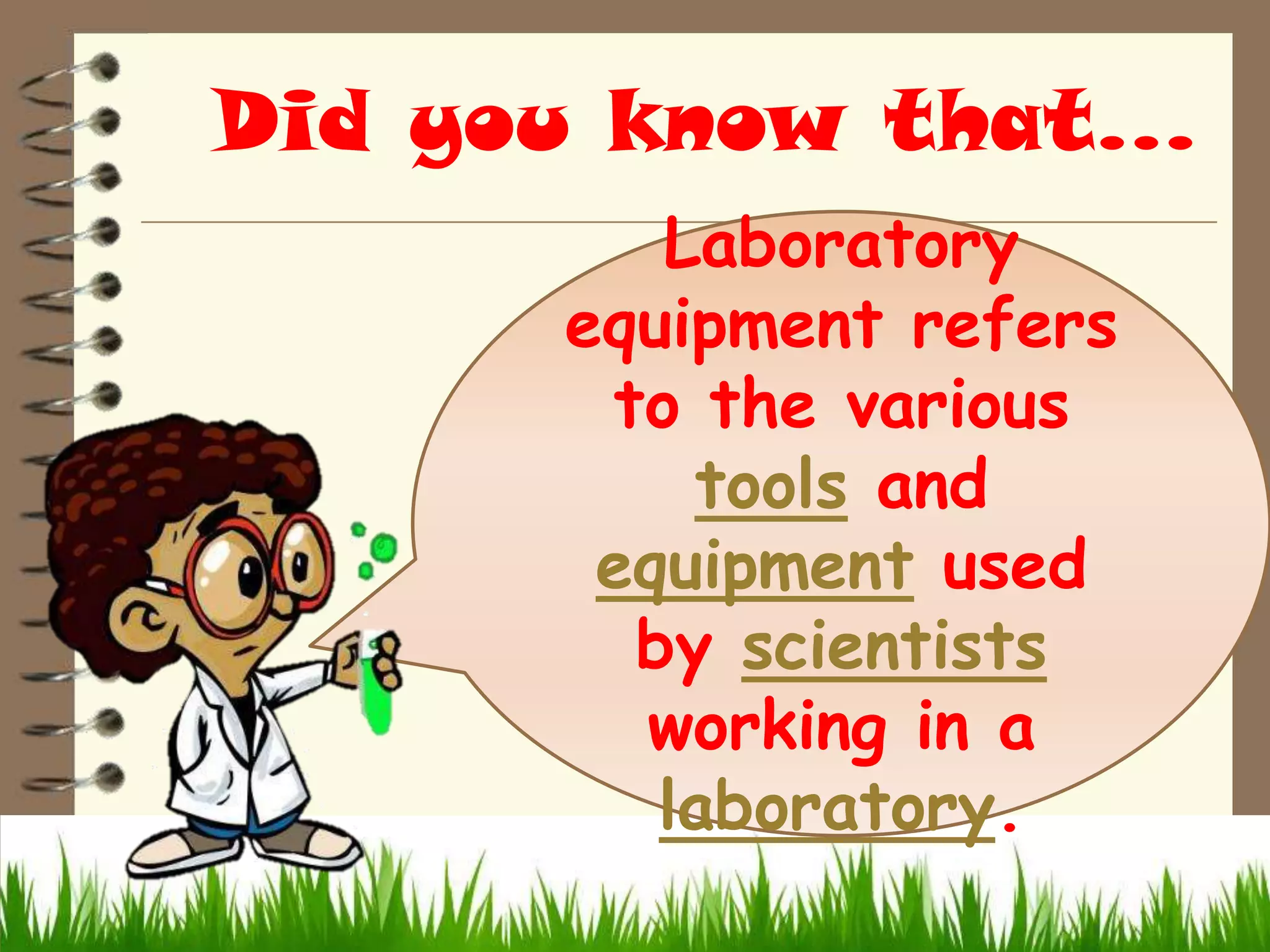 Laboratory tools and equipment | PPTX