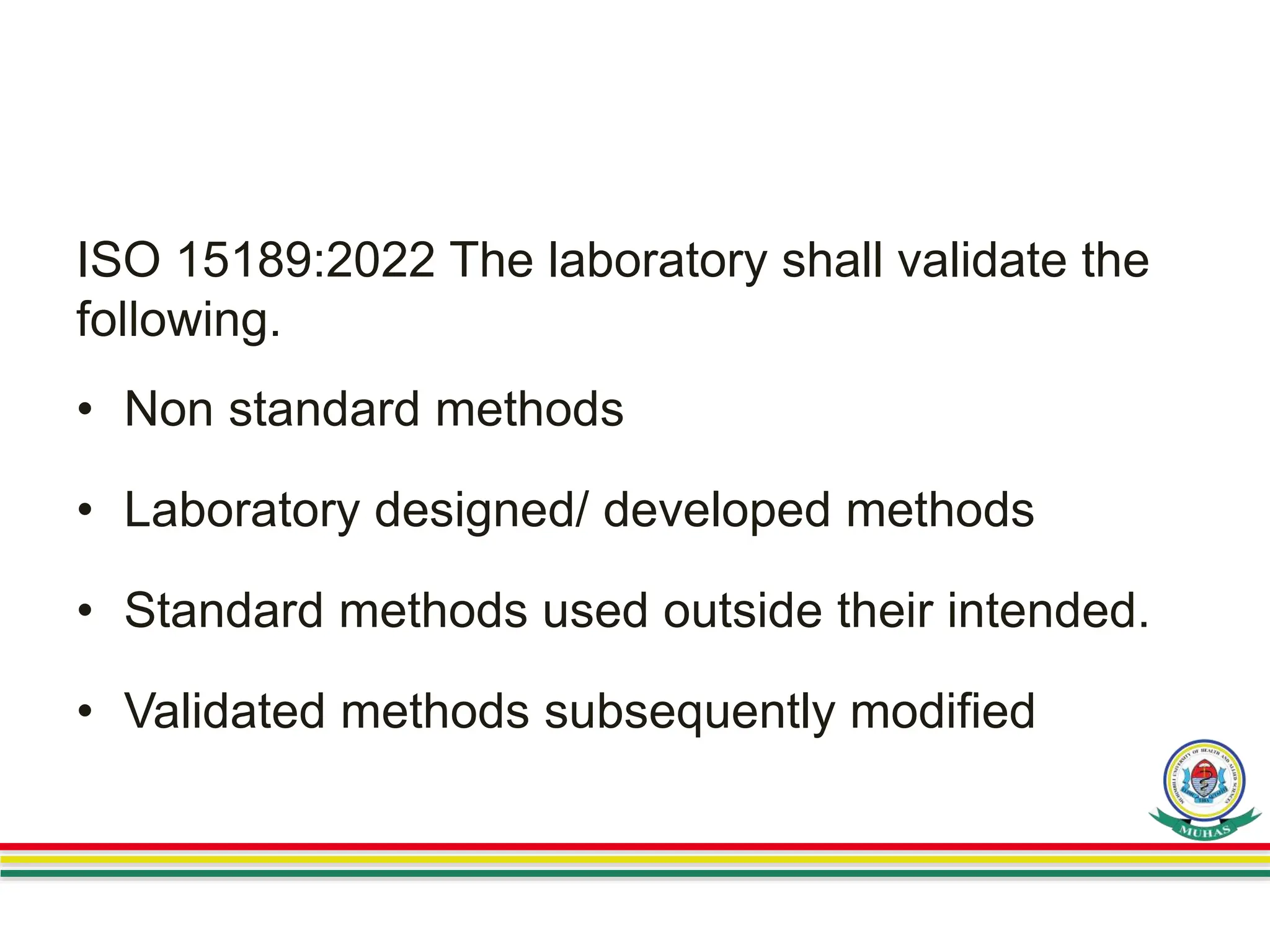 Laboratory Validation Methods system pptx | PPTX
