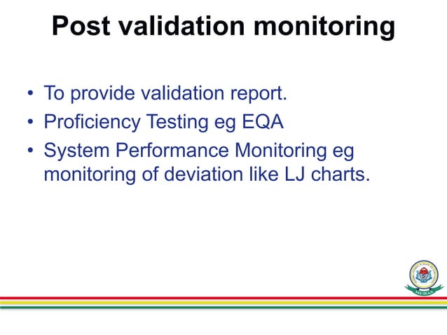 Laboratory Validation Methods system pptx | PPTX