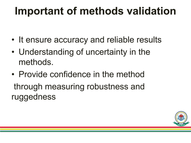 Laboratory Validation Methods system pptx | PPTX