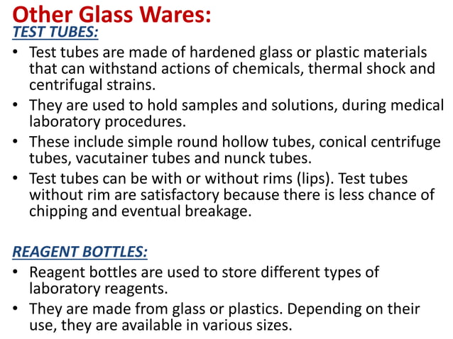 Laboratory wares | PPTX | Chemistry | Science