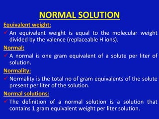 Preparation of Solution of Acids | PPTX