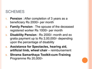 Labor card schemes in karnataka | PPTX