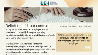 Slides Luật kinh doanh Labor Contract.pptx