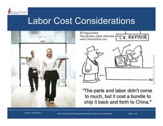 Labor cost considerations | PDF