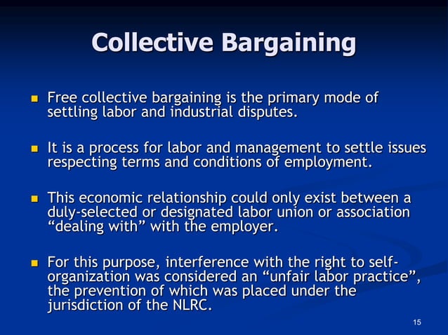 Labor dispute resolution systems | PPTX | Law