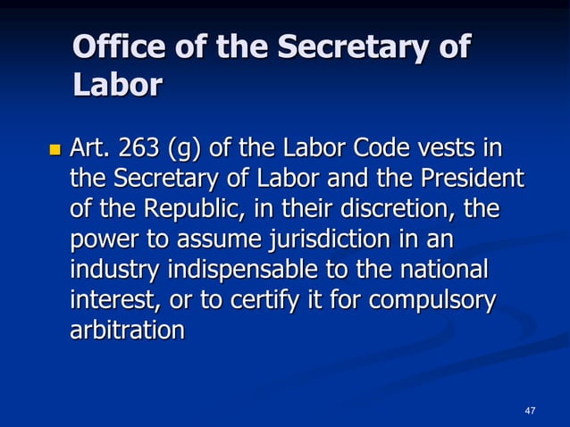 Labor dispute resolution systems | PPTX | Law