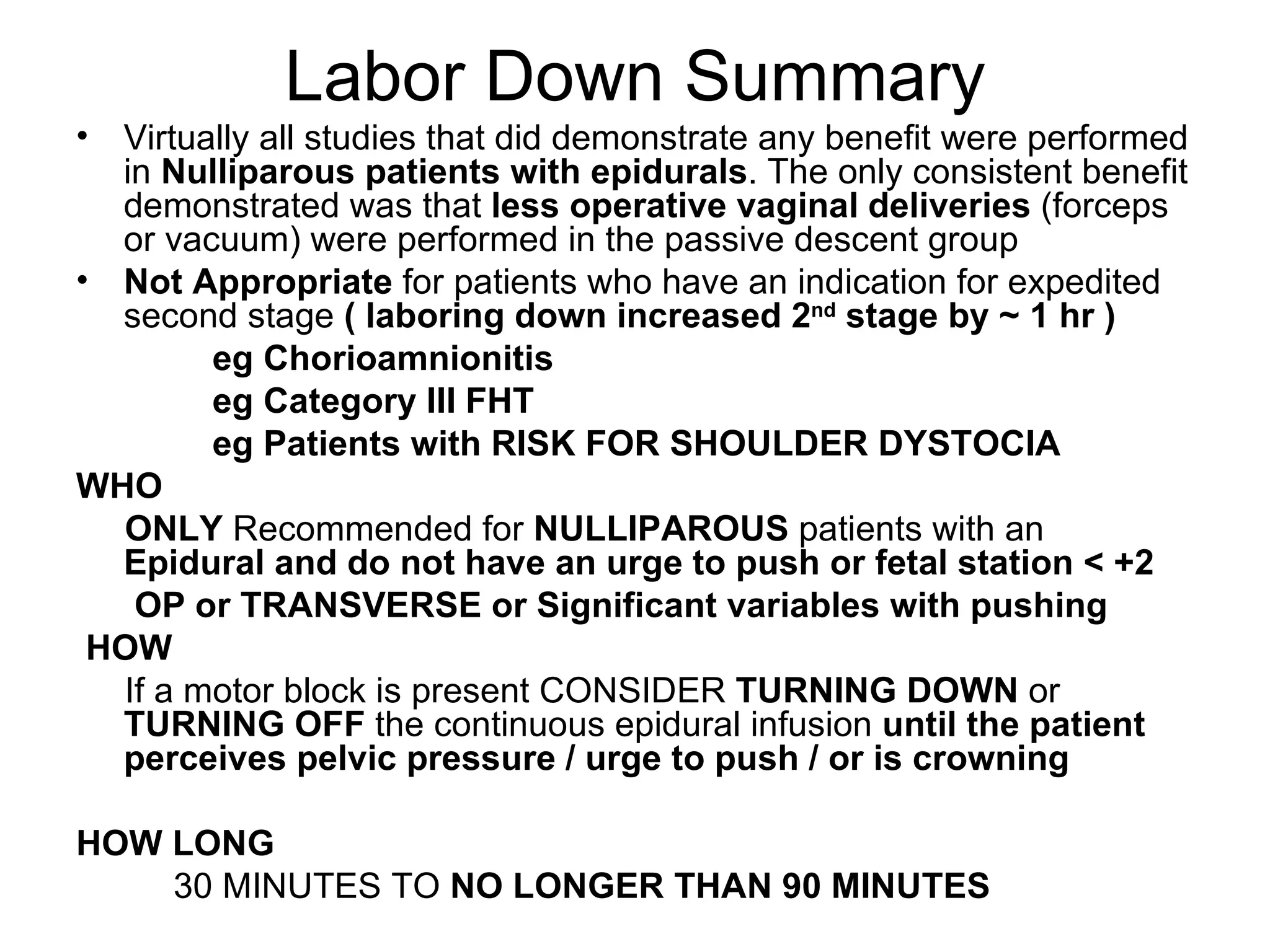Labor down | PPT