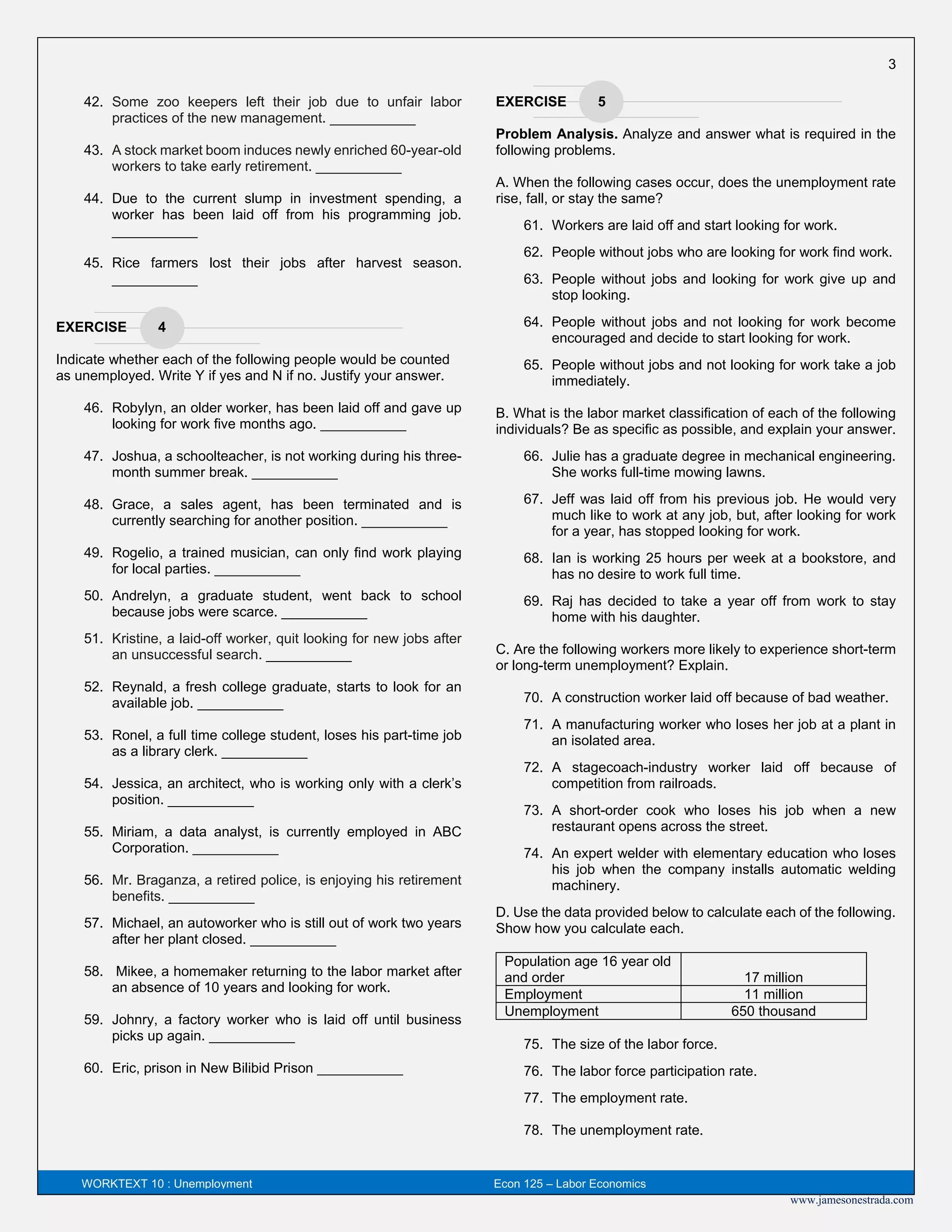 Labor Economics Worktext | PDF