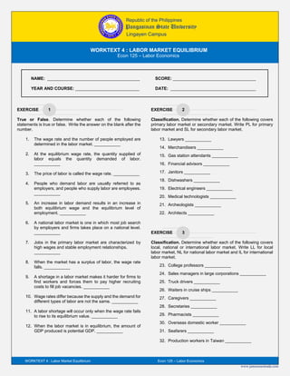 Labor Economics Worktext | PDF