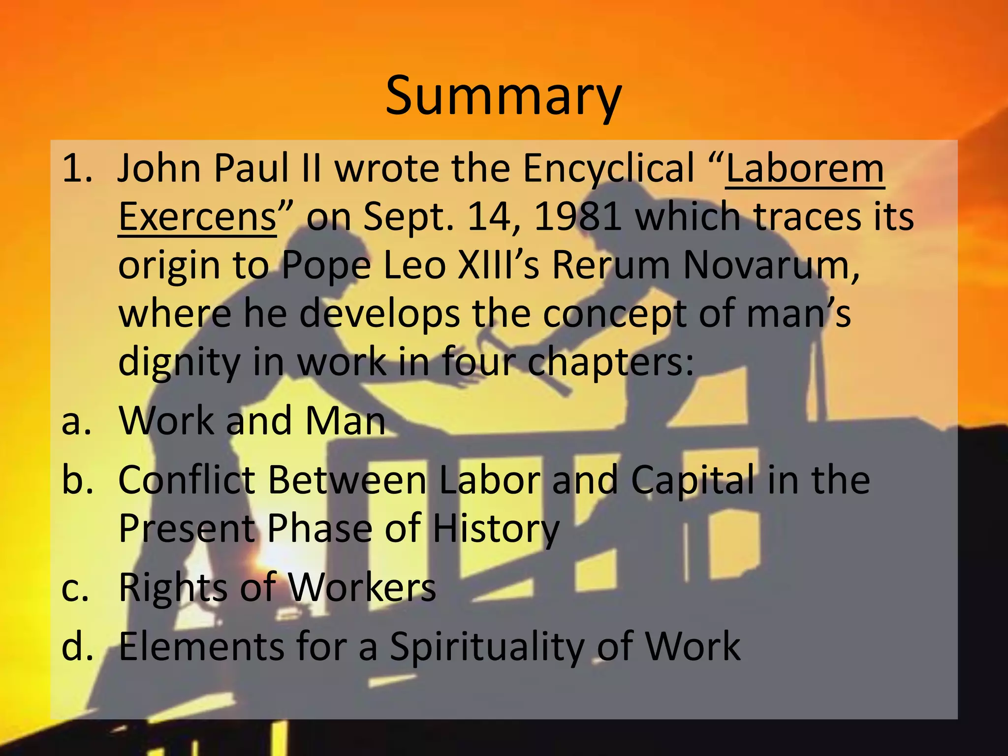 Laborem Exercens | PPTX