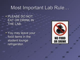 Lab orientation | PPT