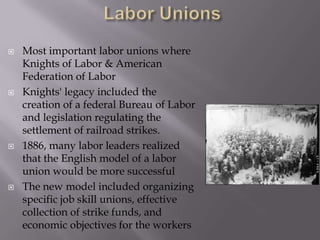 Labor in america | PPTX | Family and Relationships