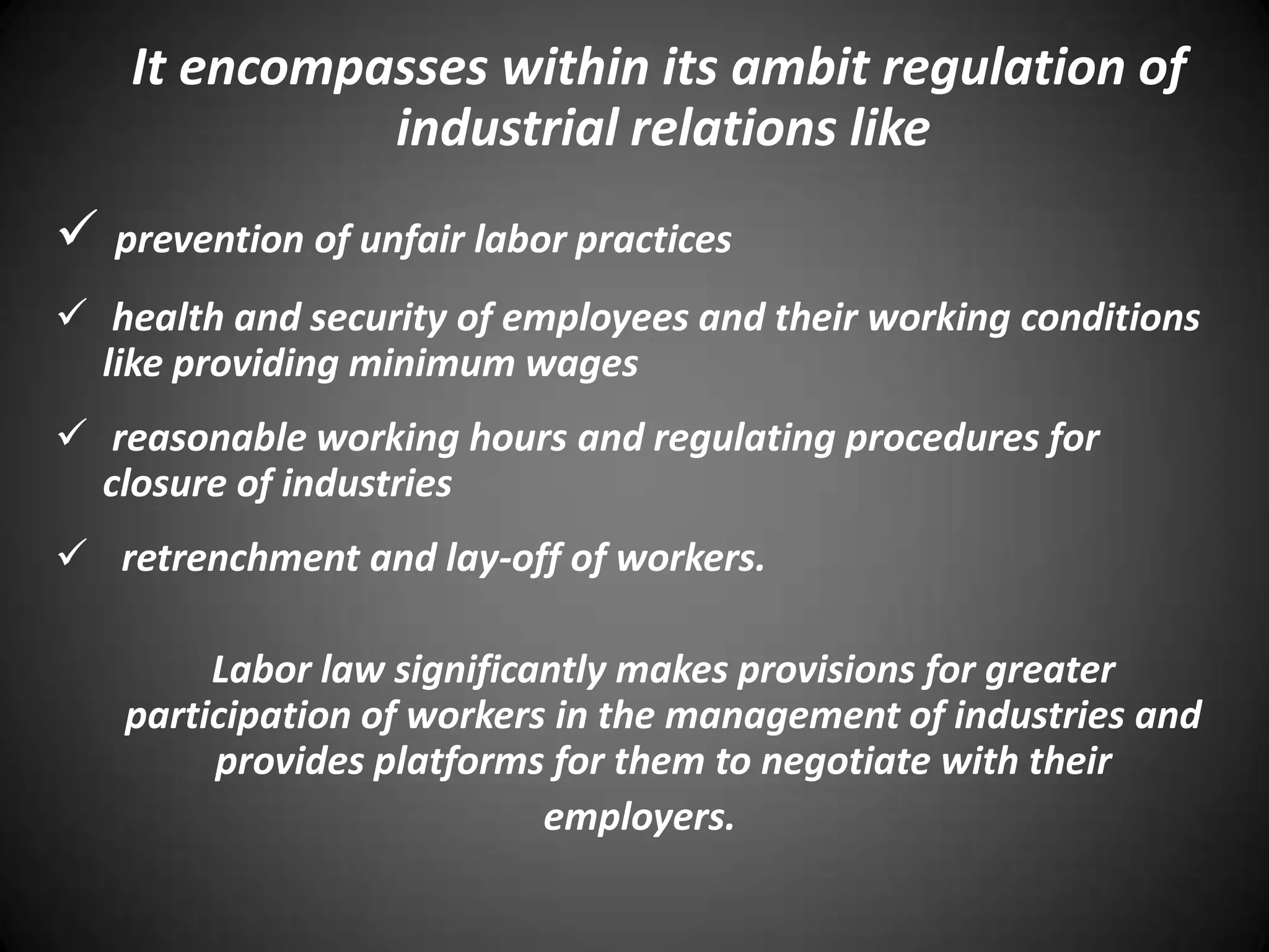 The Labor law | PPTX