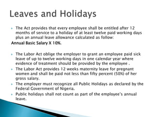 Labor law of nigeria | PPT