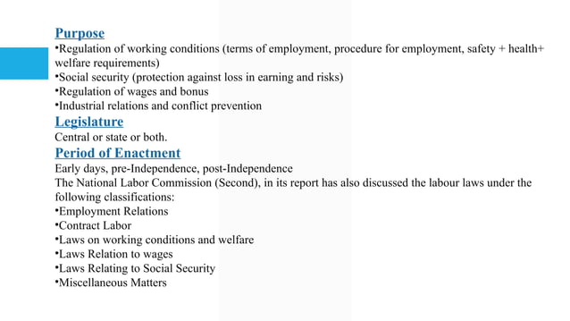 LABOR LAWS . MODULE-1.pptx pgdm hr specialization | PPT