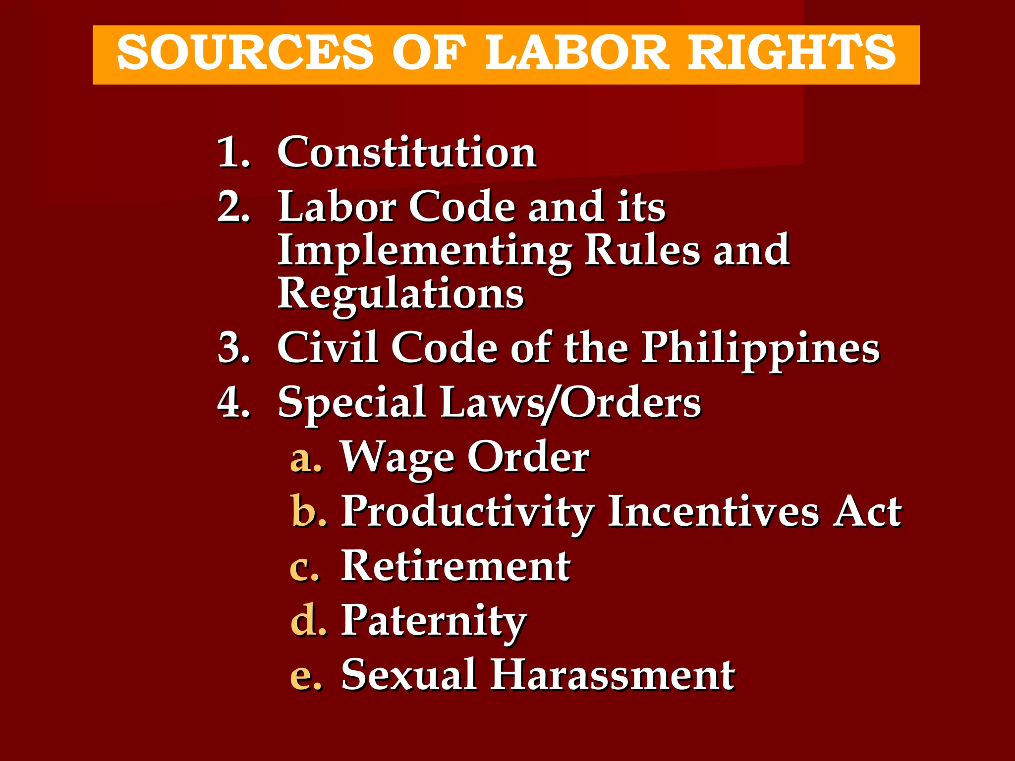 Labor laws governing cooperatives | PPT