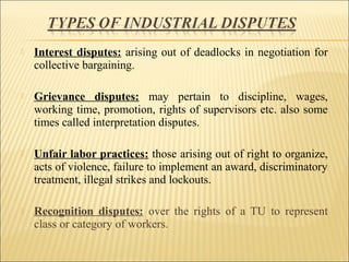 Labor laws, industrial relations & industrial disputes | PPT